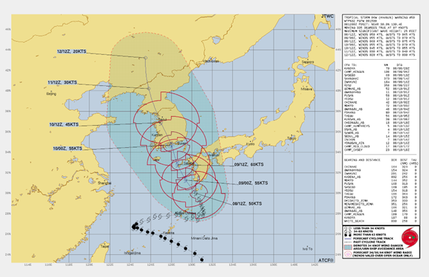 Typhoon Khanun - August 8 Update
