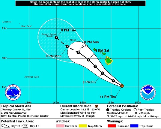 Tropical Storm Ana - Pre-Landfall 1