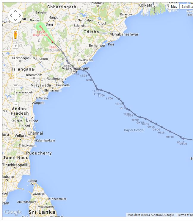 Tropical Cyclone Hudhud - Post Landfall 2