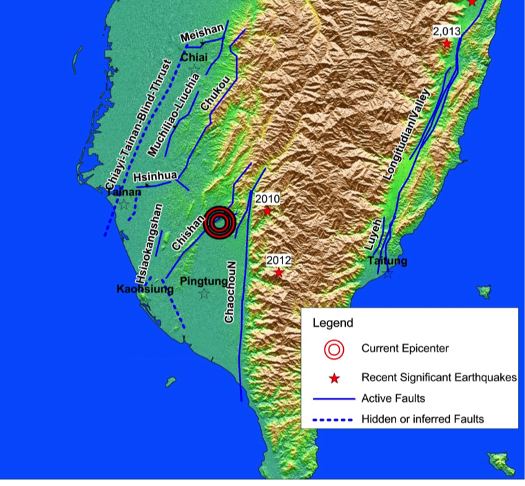 M6.4 Taiwan Earthquake - First Posting